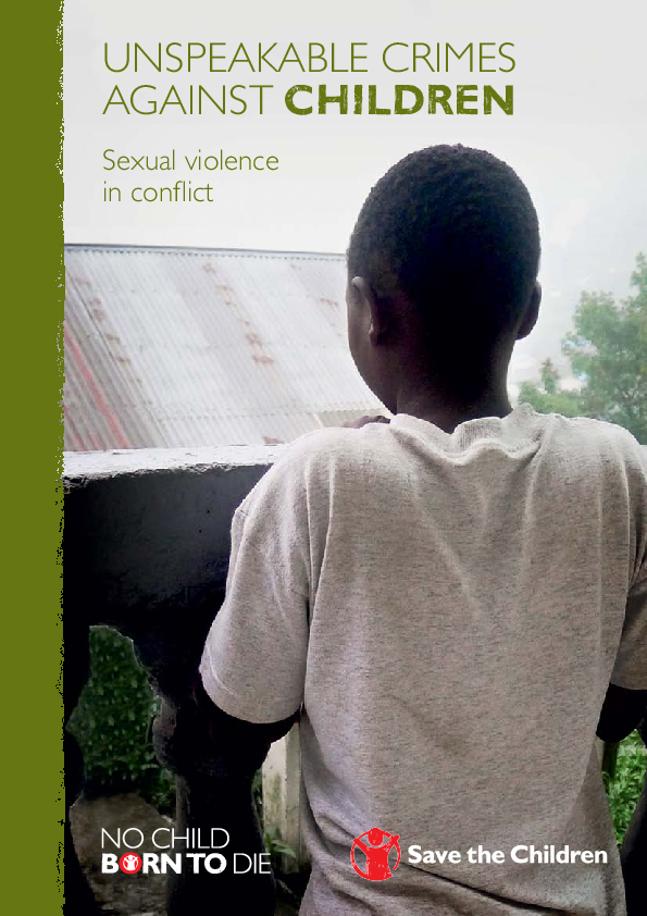 Unspeakable Crimes Against Children: Sexual violence against children ...